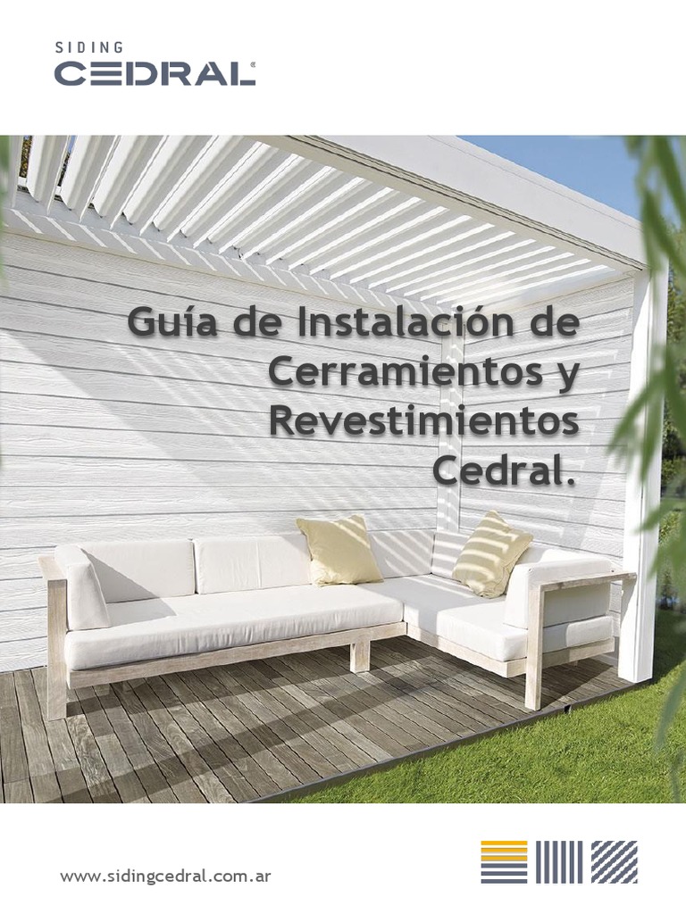 Cedral Instalacion | PDF | Tornillo | Cemento