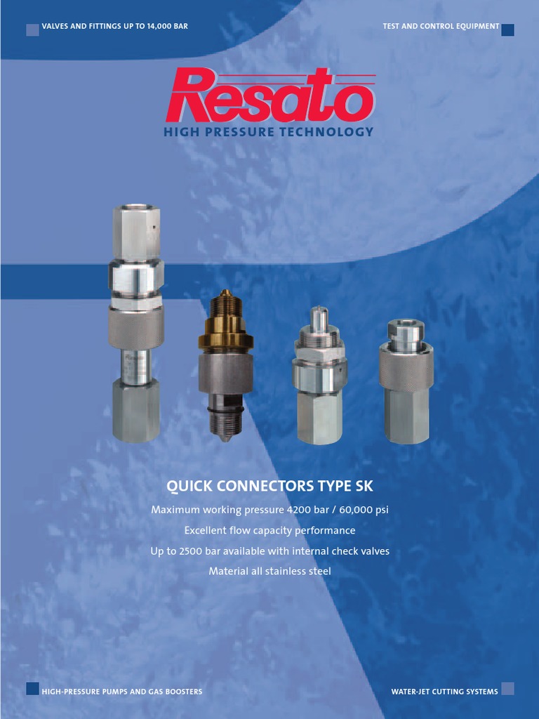 Resato 140.HP - EN.05.QUICK CONNECTORS - Brochure (v2.0 - X) | PDF ...