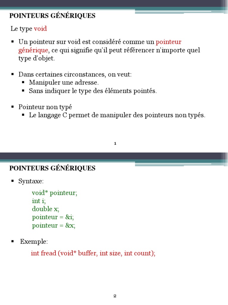 Pointeurs et mémoire dynamique en C | PDF | Pointeur (programmation) | Informatique