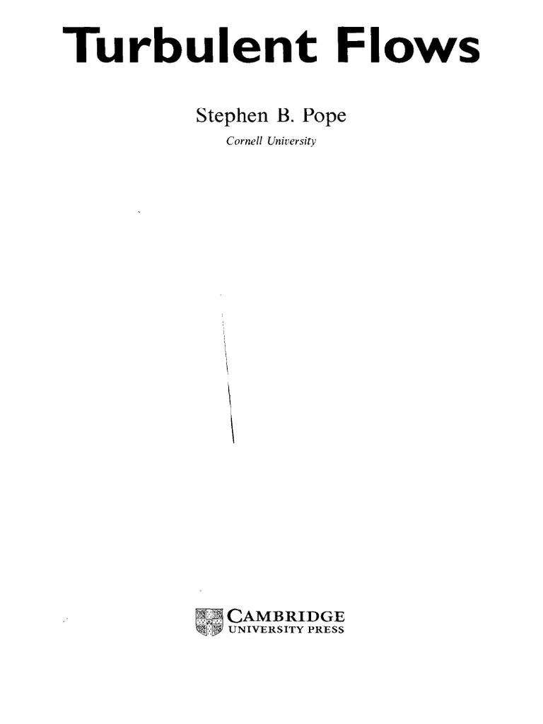 S.Pope - Turbulent Flows | PDF