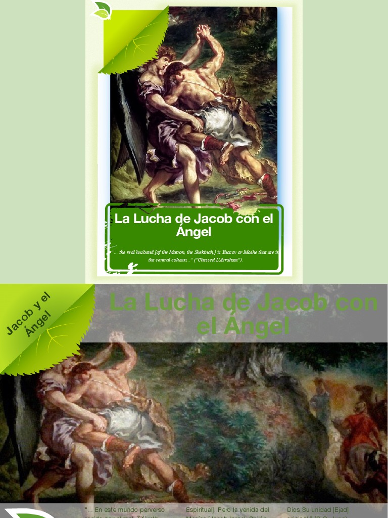 La Lucha de Jacob Israel Con El Angel | PDF