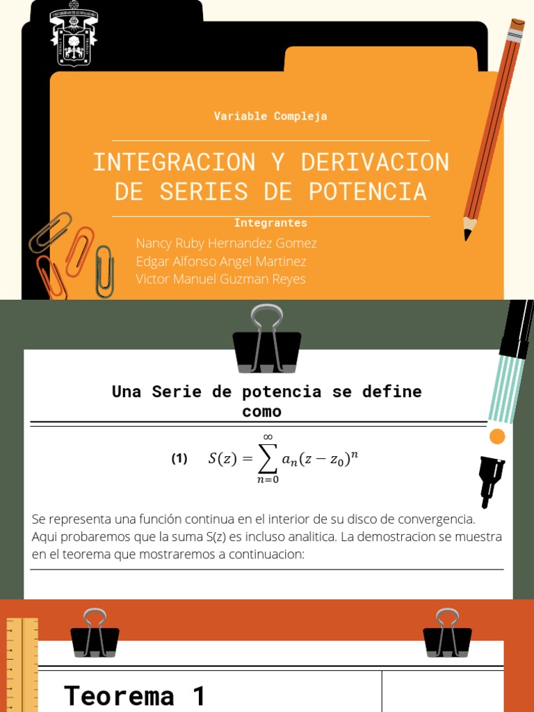 Presentacion Variable Compleja | PDF | Integral | Ecuaciones