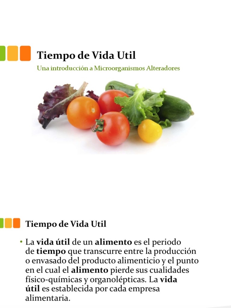Vida Util de Los Alimentos | PDF | Alimentos | Microorganismo