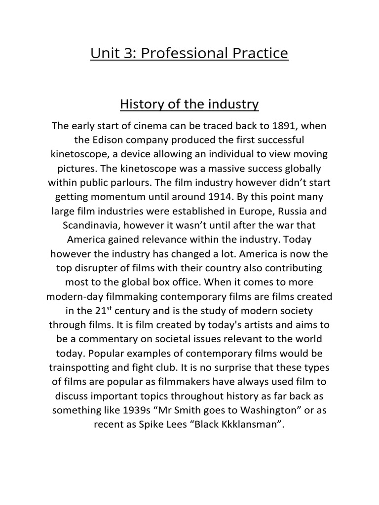 Unit 3: Professional Practice | PDF | Social Science | Art