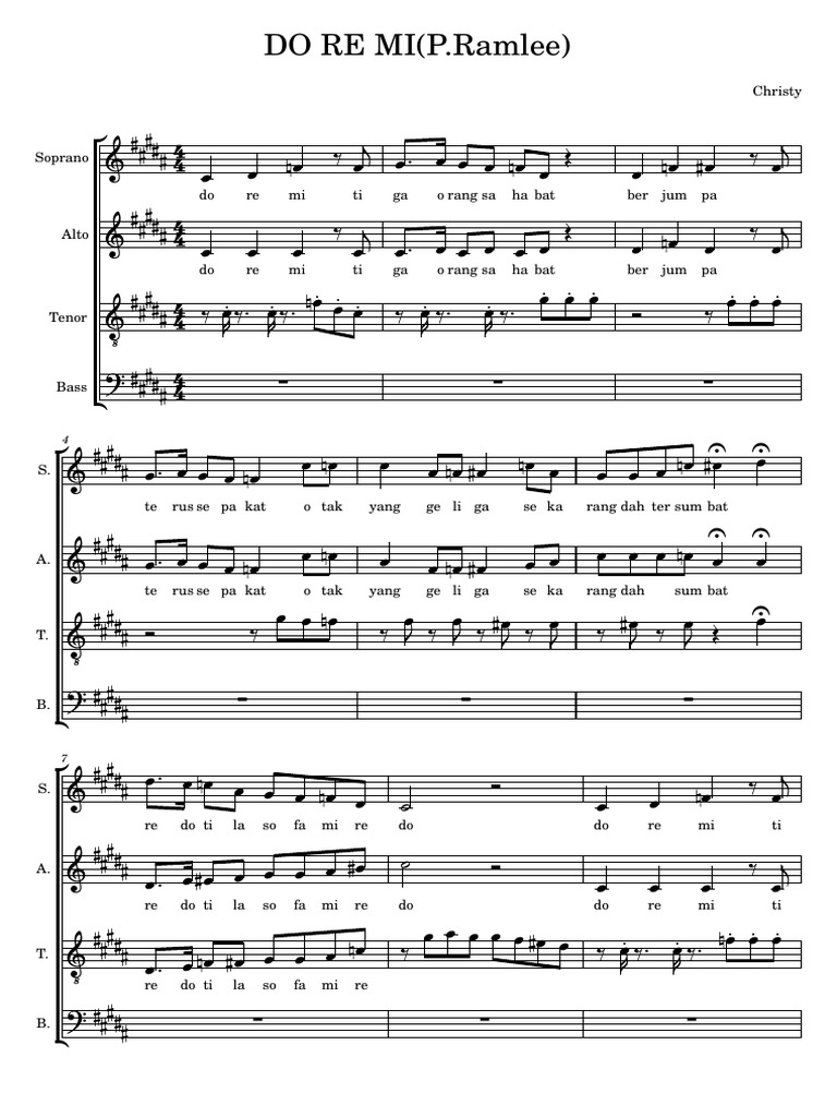 DO RE MI Score | PDF