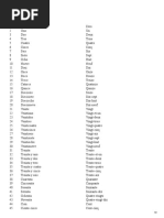 Números del 1 al 100 en francés | PDF