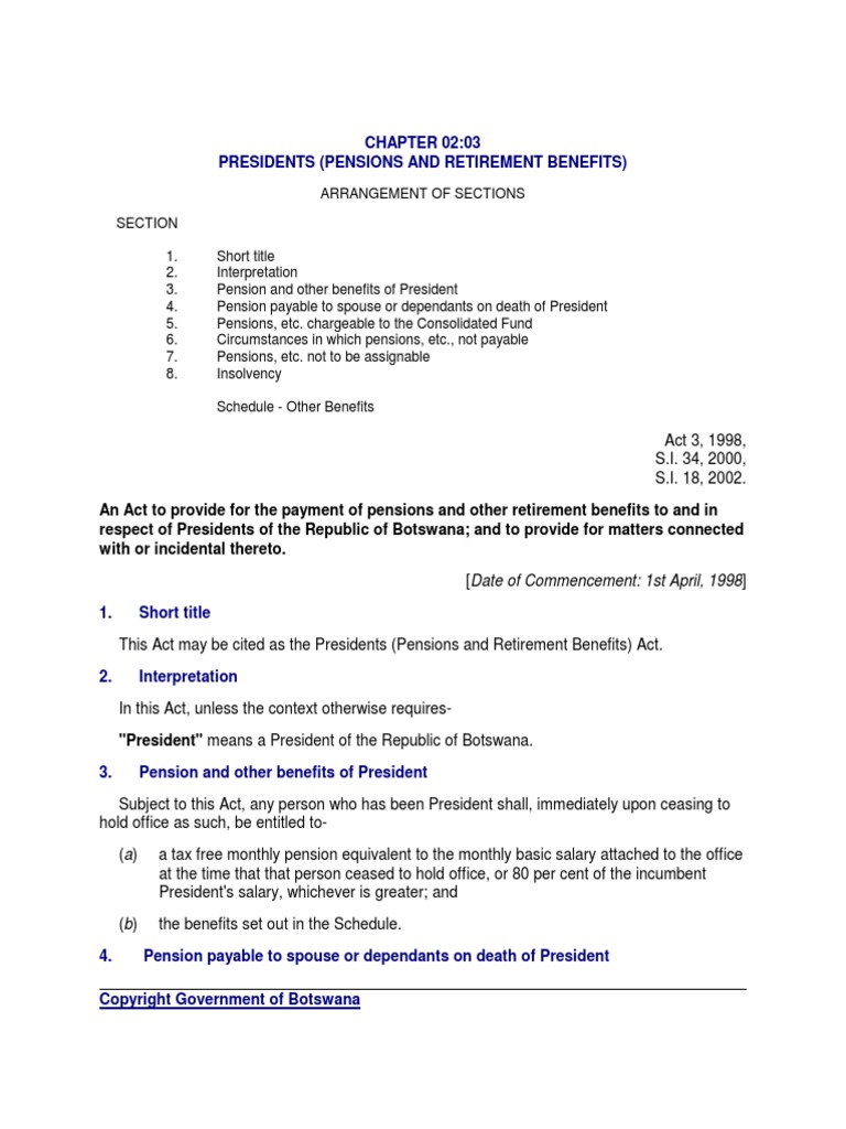 Principal Vol1 - Chpt02-03 Presidents - Pensions and Retirement ...