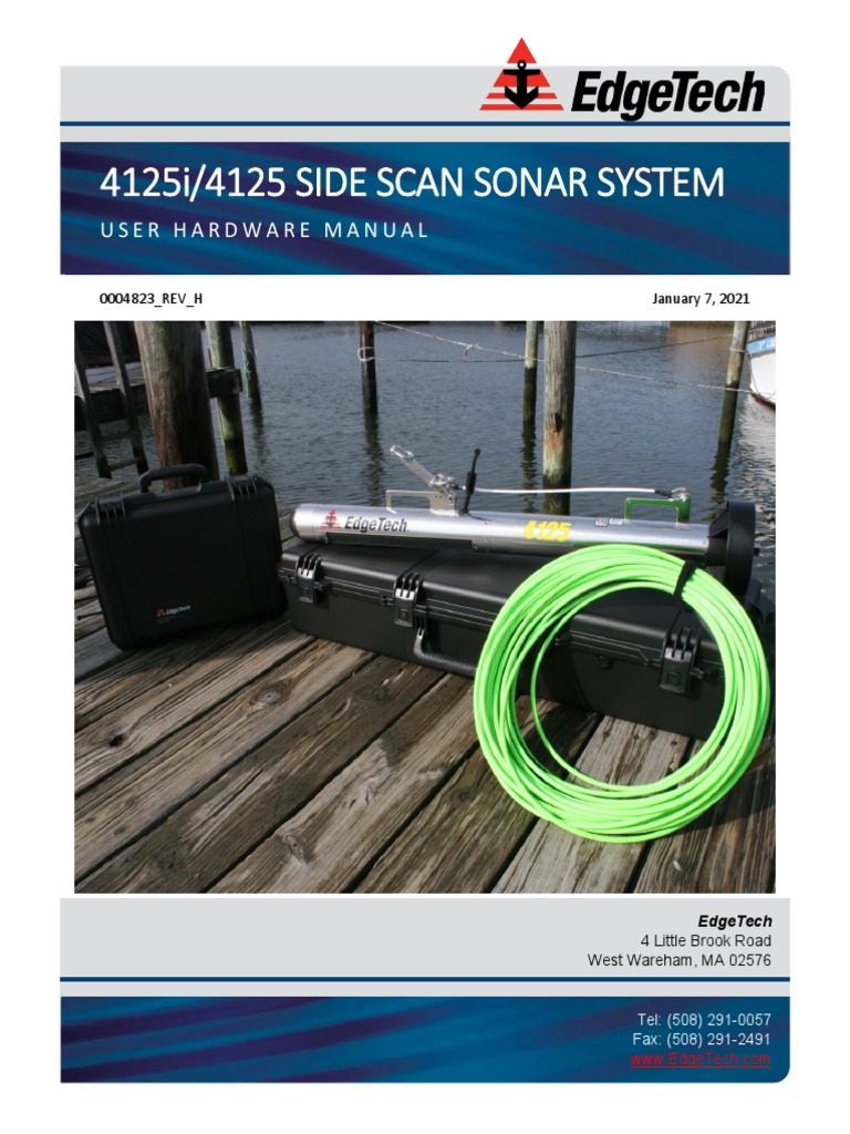 4125I/4125 Side Scan Sonar System: User Hardware Manual | PDF | Sonar ...