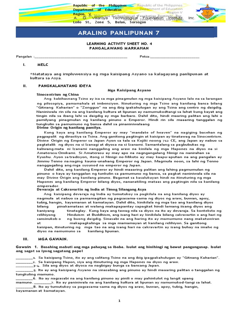 Aral Pan 7 | PDF