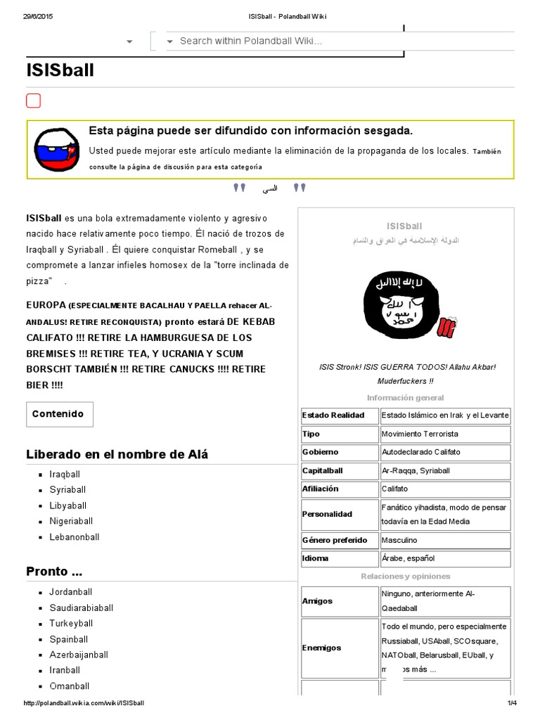ISISball - Polandball Wiki | PDF | Estado Islámico de Irak y el Levante ...