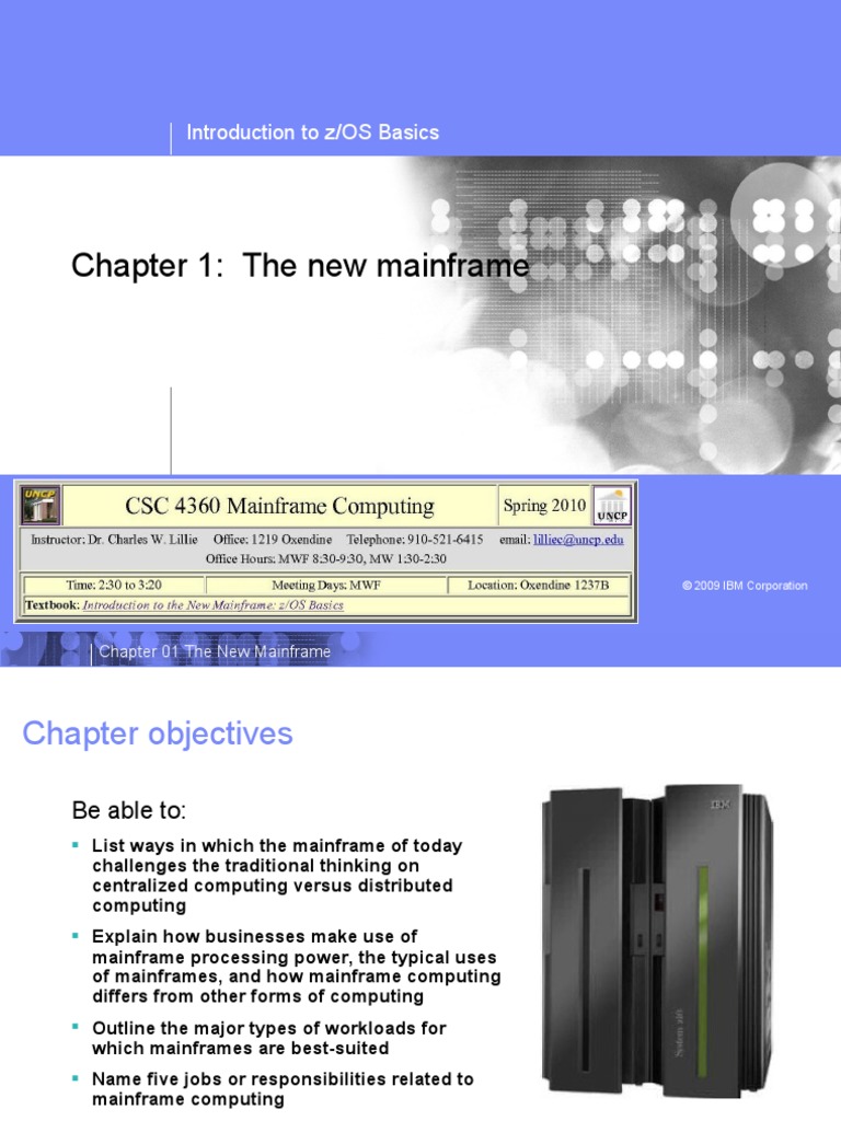 Chapter 1: The New Mainframe: Introduction To z/OS Basics | PDF | Proprietary Software ...