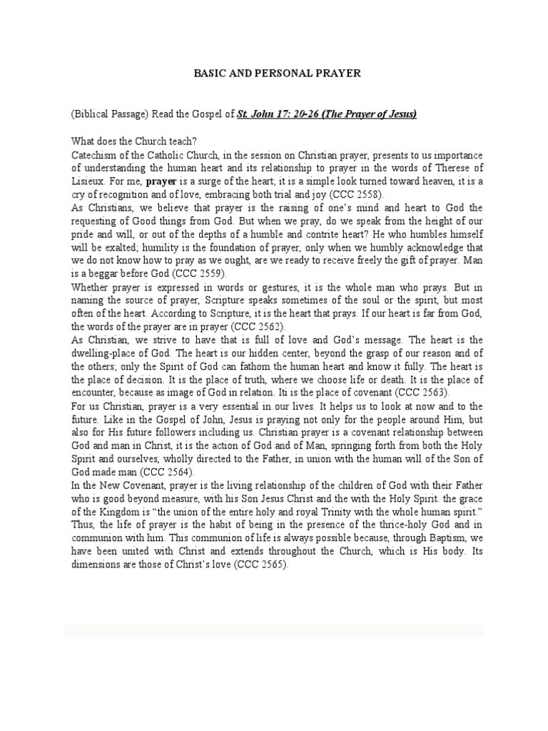 Understanding Five Types of Prayer | PDF | Prayer | God The Father