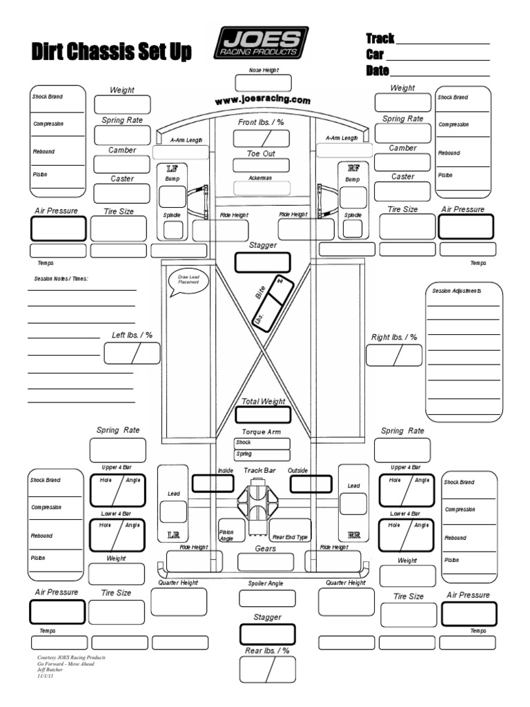 Joes Chassis Sheets Dirt Copy1 | PDF | Wheeled Vehicles | Manufactured ...