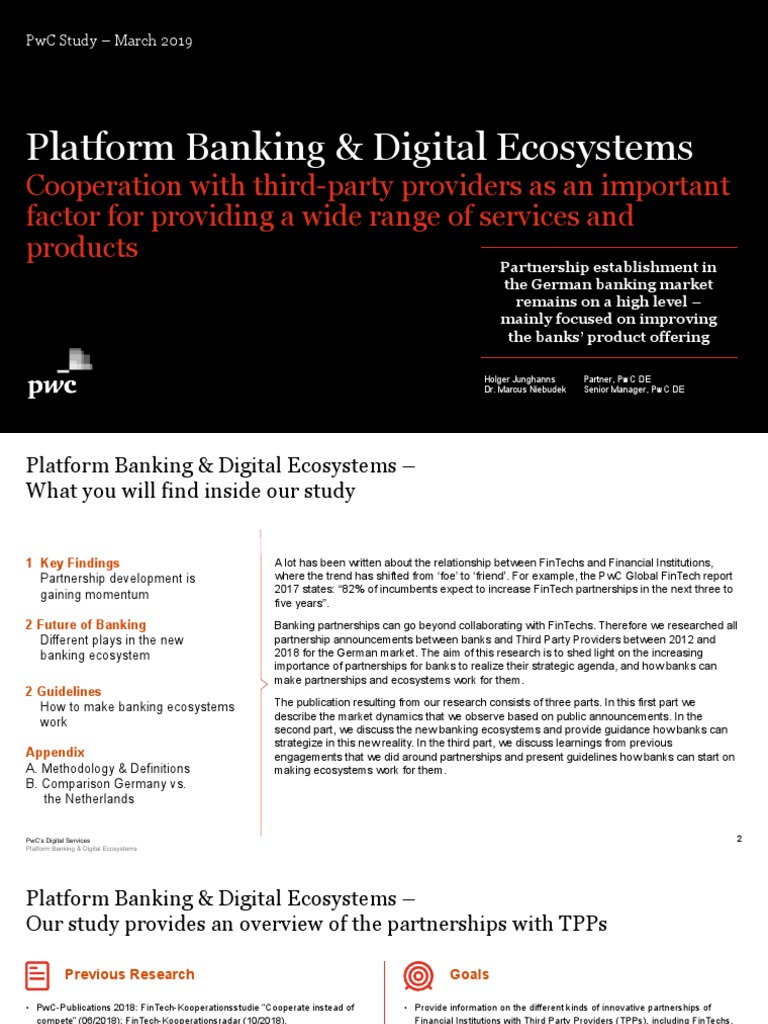 Study Platform Banking and Digital Ecosystems | PDF | Financial ...