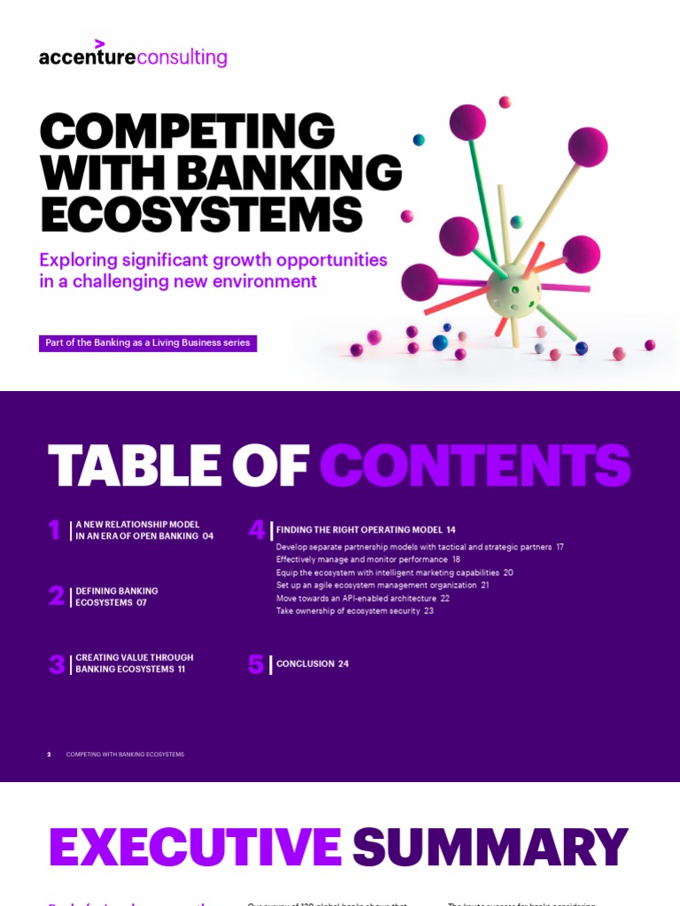 Accenture Banking Ecosystem | PDF | Banks | Performance Indicator