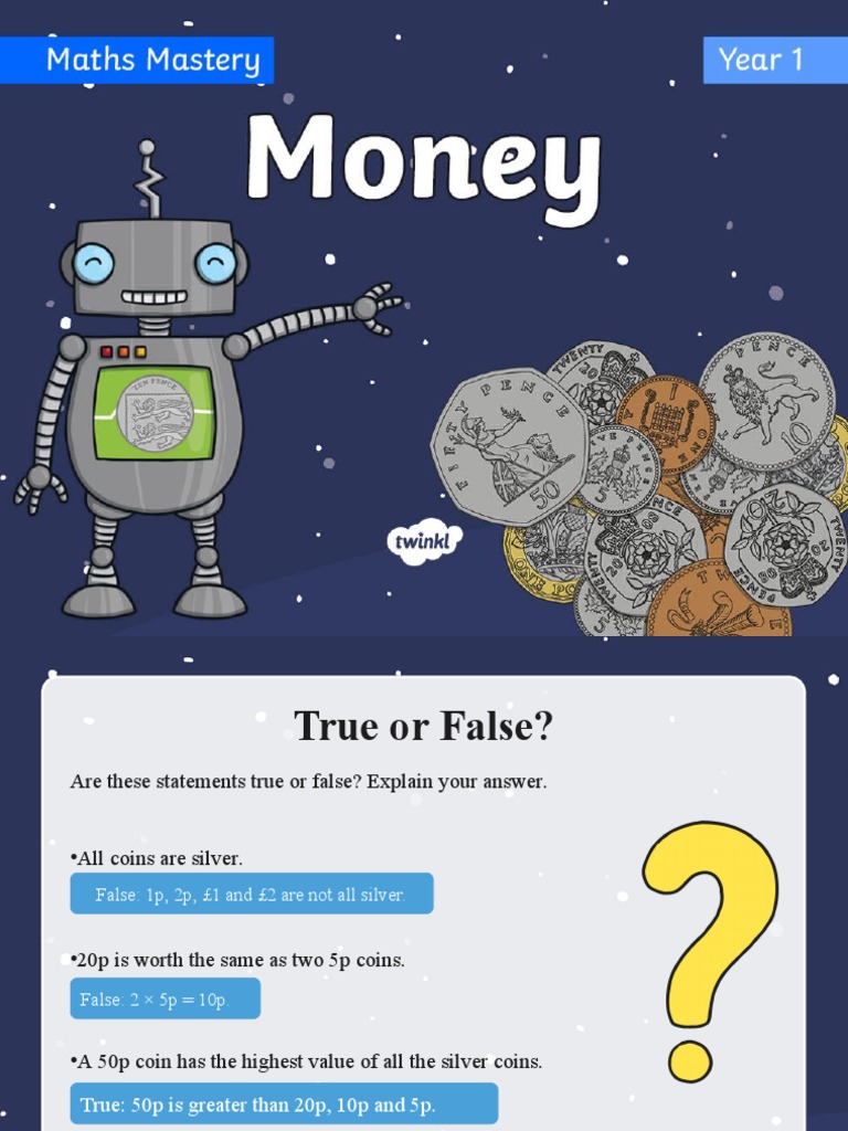 T N 2545617 Year 1 Maths Mastery Money Powerpoint - Ver - 6 | PDF