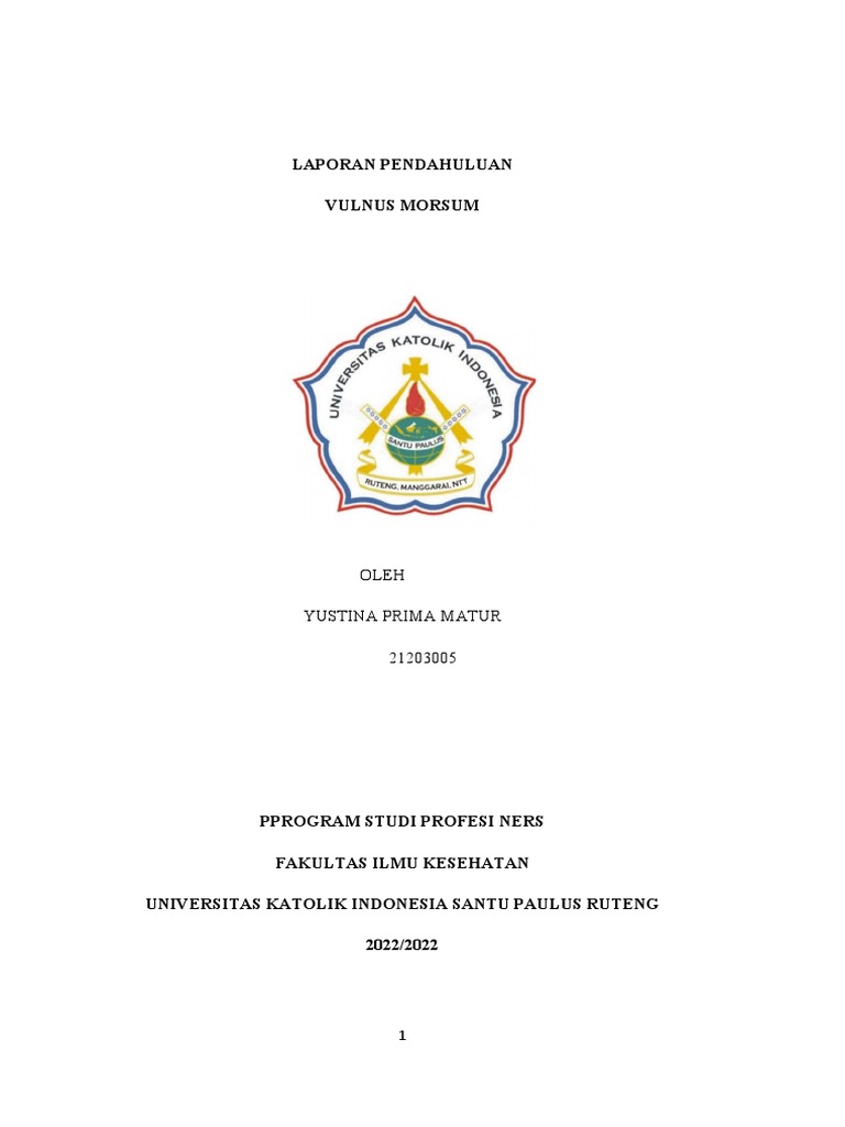 Penanganan Vulnus Morsum pada Gigitan | PDF