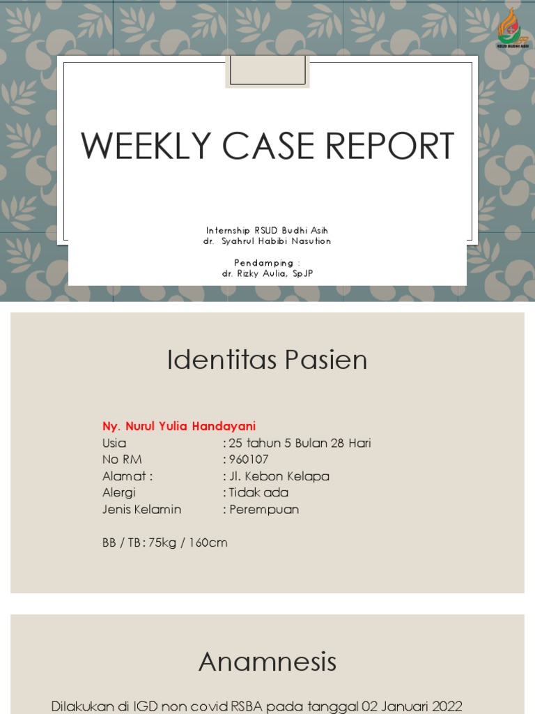 Weekly Report HEG | PDF | Pengembangan Diri | Kesehatan Holistik