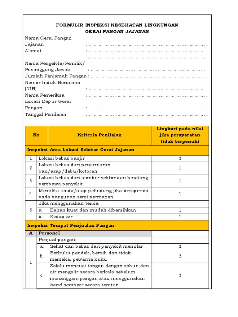 IKL Gerai Pangan Jajanan | PDF