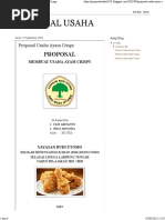 Proposal Usaha Bakso | PDF