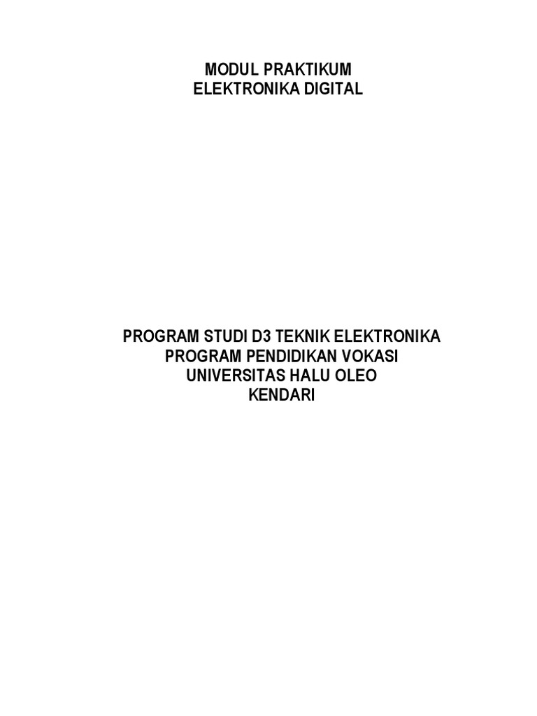 170611225204mudul Praktikum Elektronika Digital | PDF