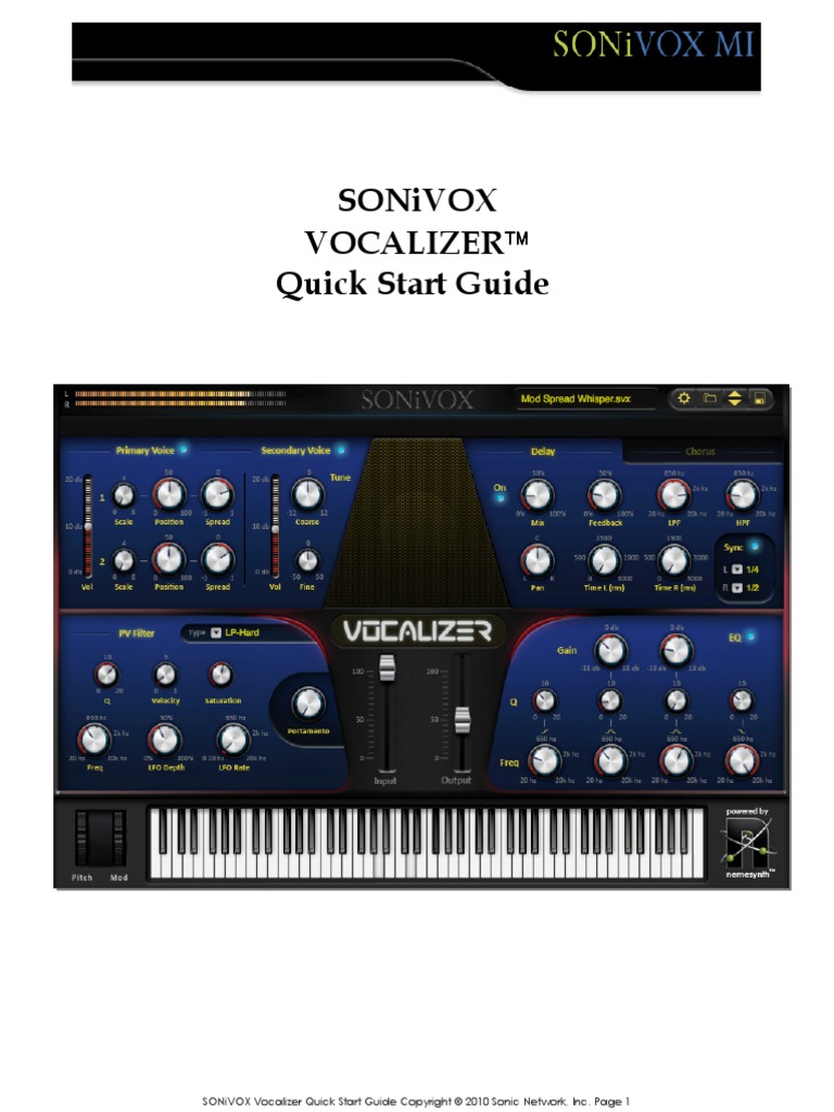 Vocalizer Quick Start Guide | PDF | Internet | Installation (Computer ...