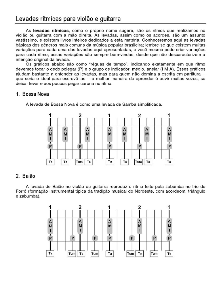Levadas Rítmicas Puxando As Cordas | PDF