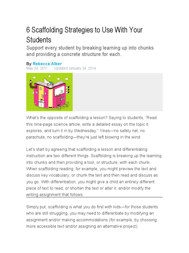 Scaffolding Strategies for Visual Learners | PDF | Vocabulary | Learning