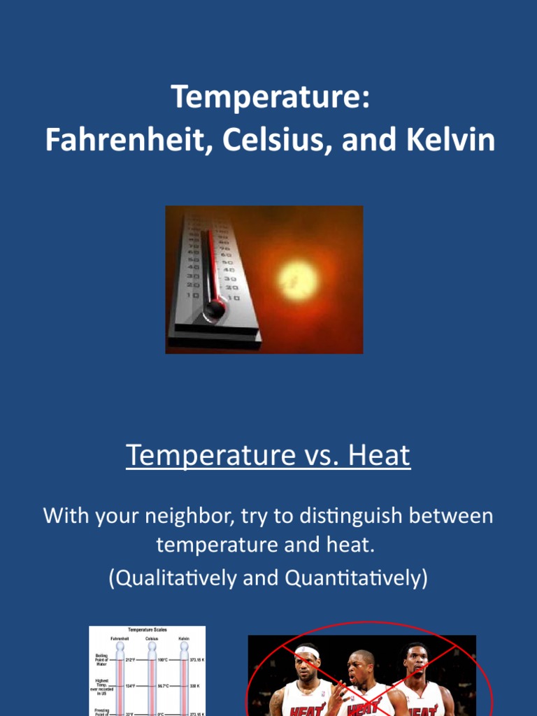 Temperature PPT Version 2 | PDF | Temperature | Fahrenheit