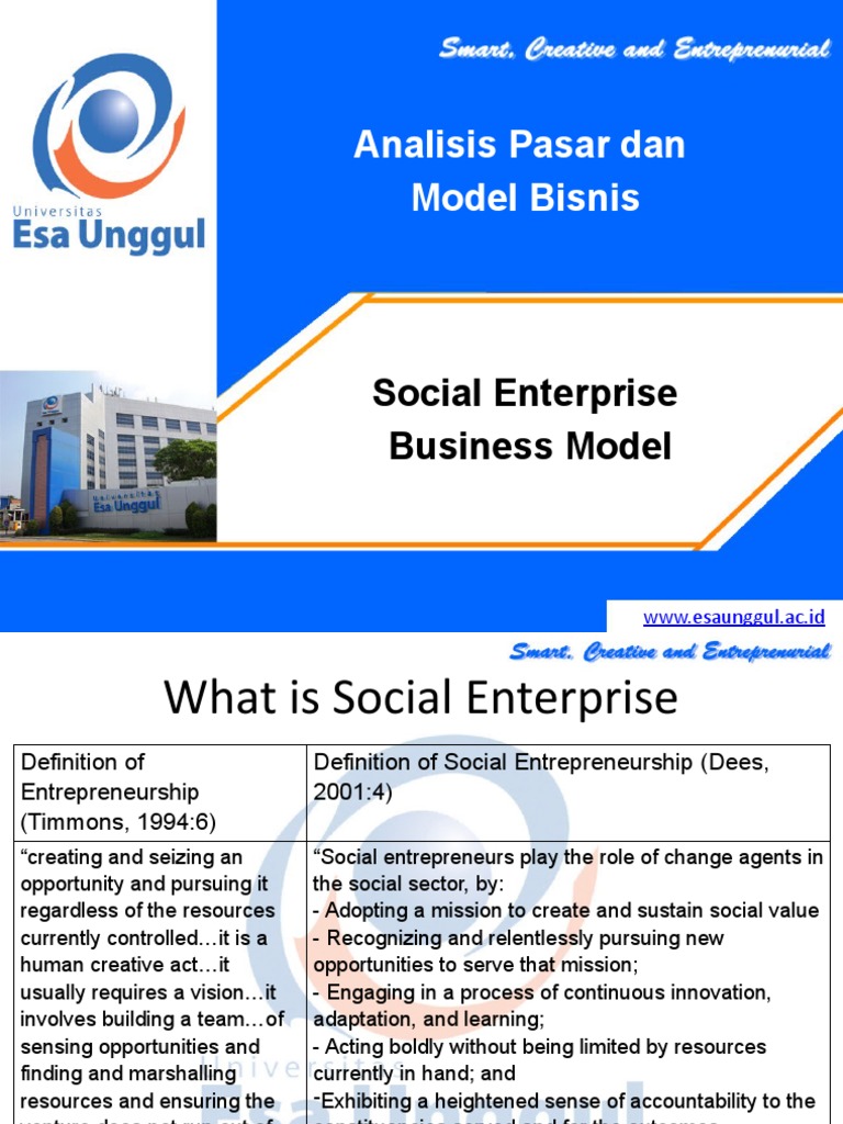 Week 10 Social Enterprise Business Model | PDF | Entrepreneurship ...