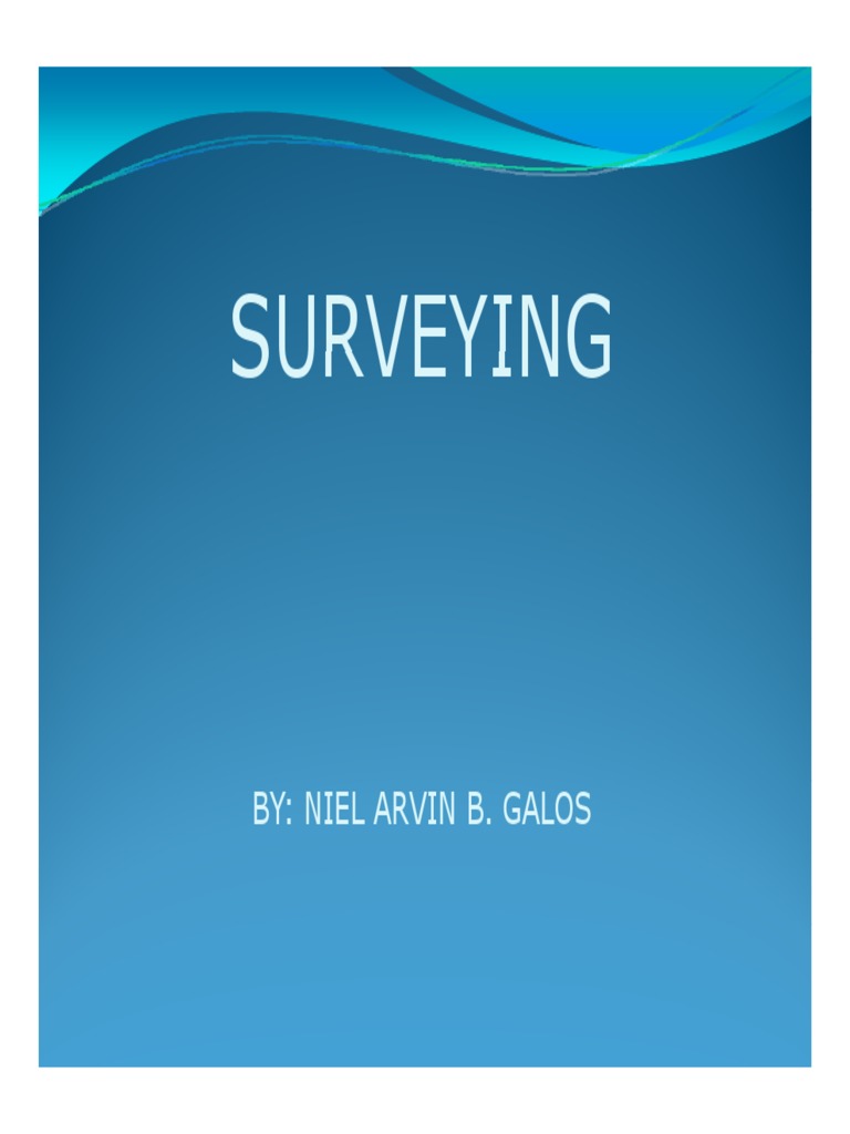 Formula Surveying | PDF | Tangent | Latitude