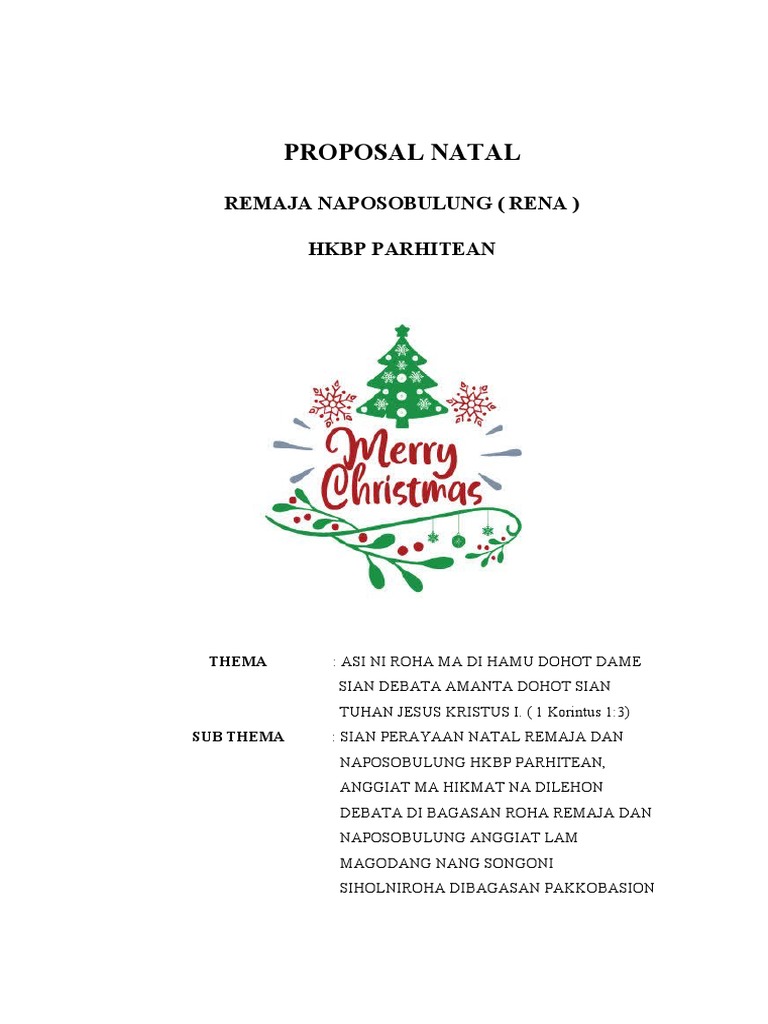 Proposal Natal RENA 2021 | PDF | Agama & Spiritualitas | Ilmu Sosial