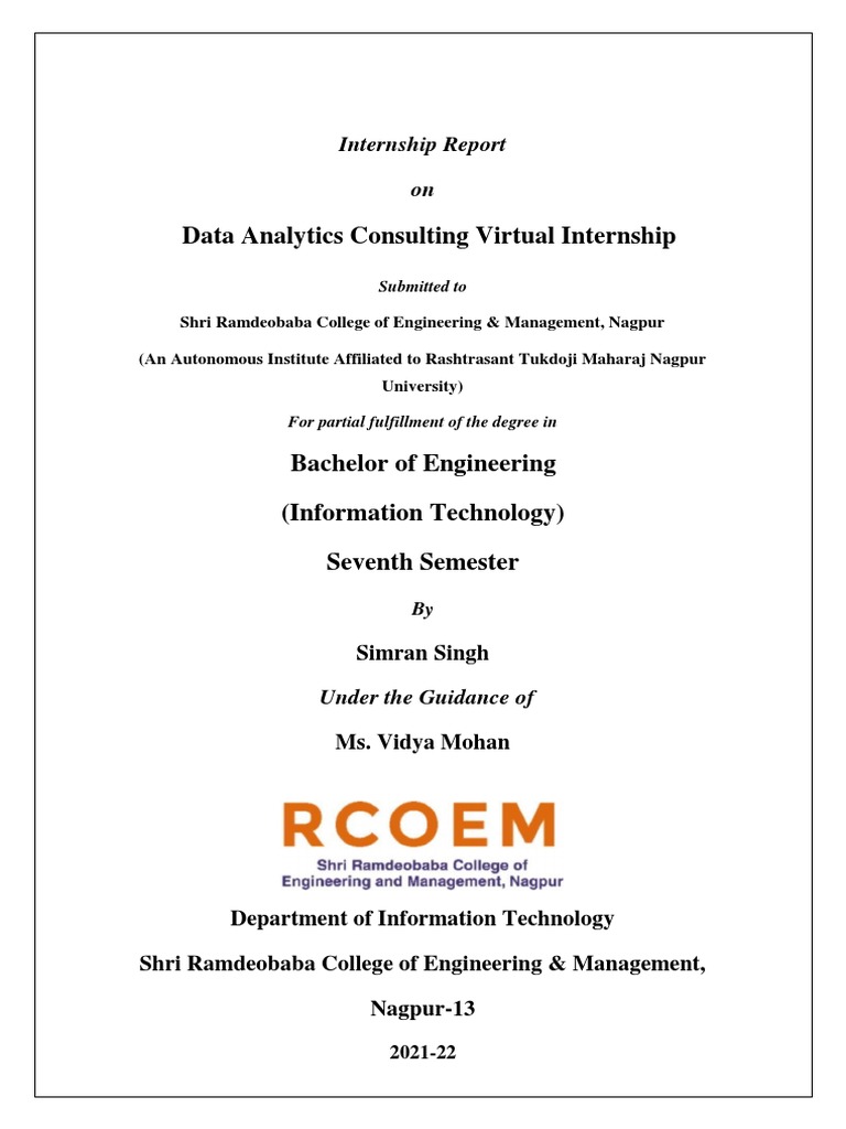 Data Analytics Consulting Virtual Internship | PDF | Infographics ...