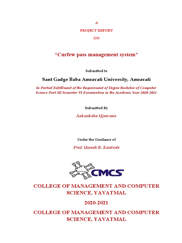Cover Page, Certificate, Final | PDF | Vocational Education ...