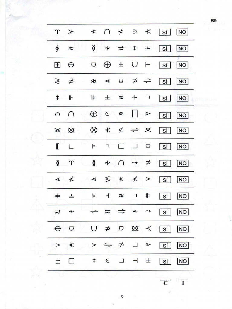 Búsqueda de Símbolos 5 Wisc Parte 2 | PDF