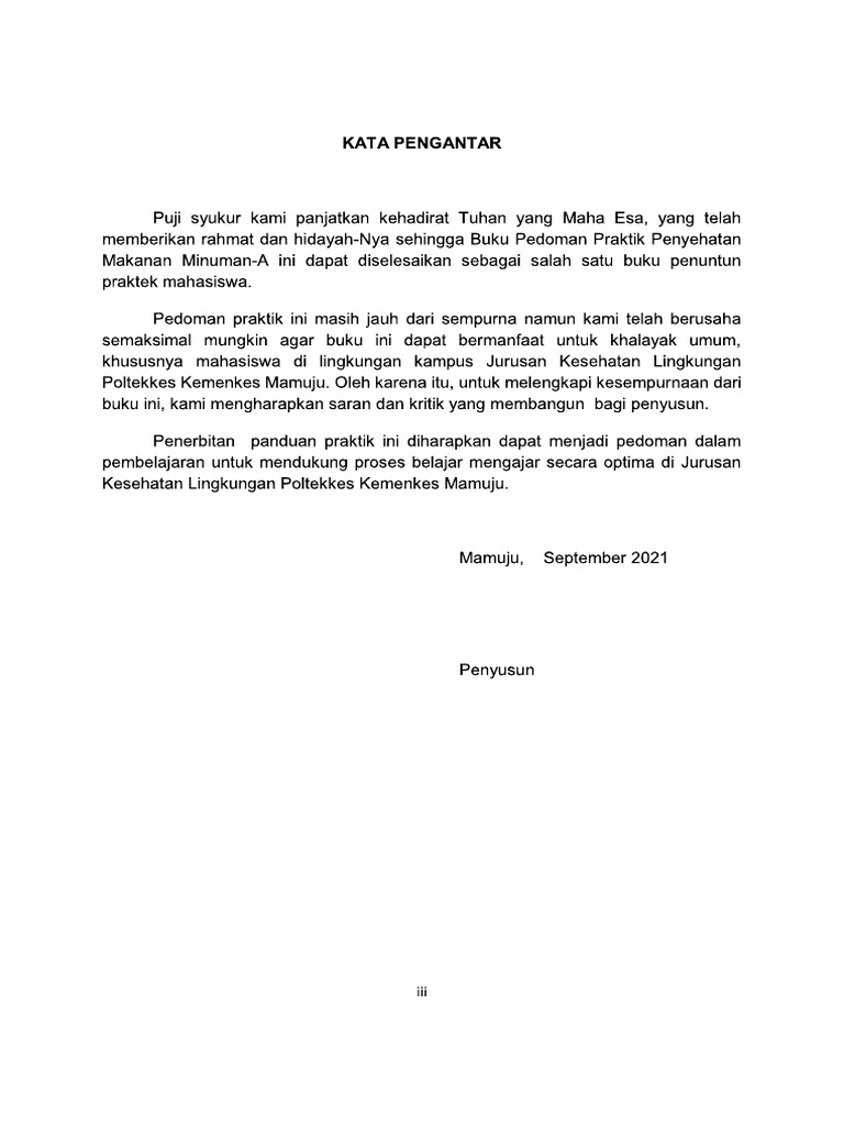 Kata Pengantar Modul PMM A2021 | PDF