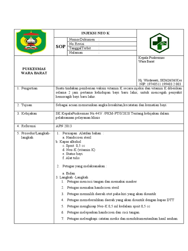 Injeksi Neo K | PDF