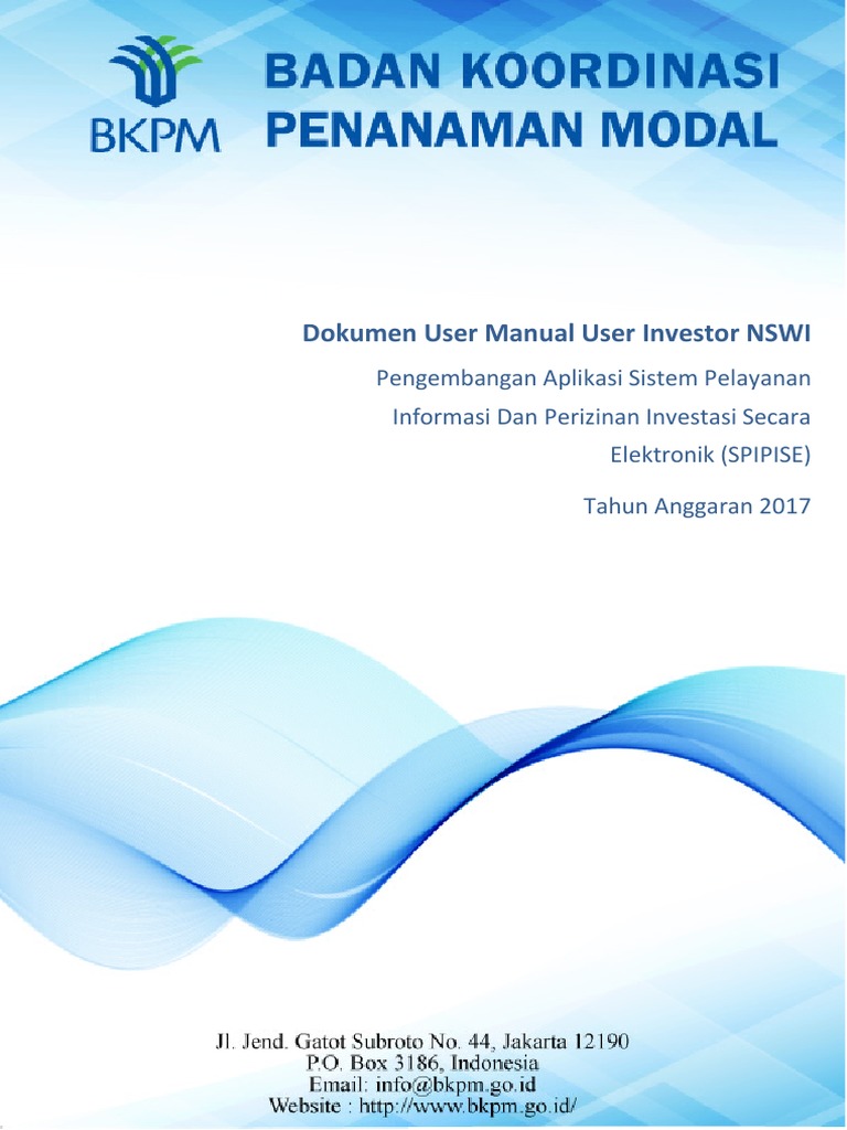 User Manual Investor NSWI New | PDF
