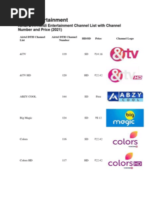Dth Channel List