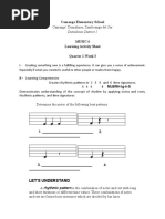 Creating Rhythmic Patterns Mapeh 6 | PDF | Rhythm | Music Theory