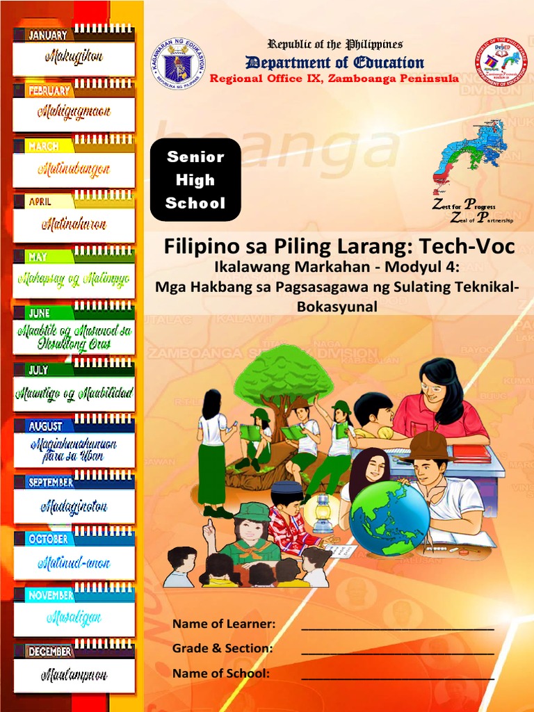 Grade 12 - Filipino - Tek-Bok - Module 4 | PDF