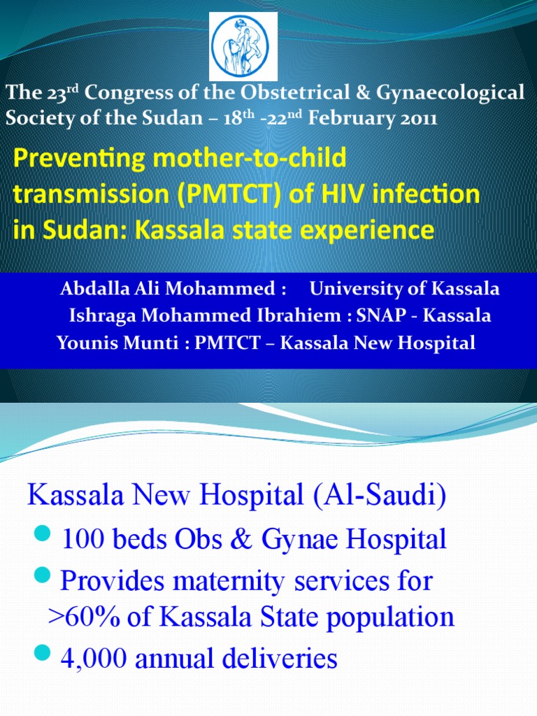 Preventing Mother-To-Child Transmission (PMTCT) of HIV Infection in ...