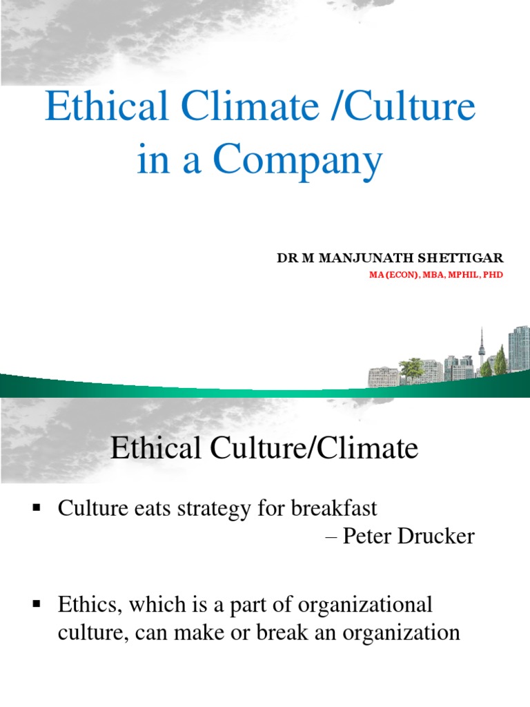 Ethical Climate in A Company | PDF | Leadership | Behavior