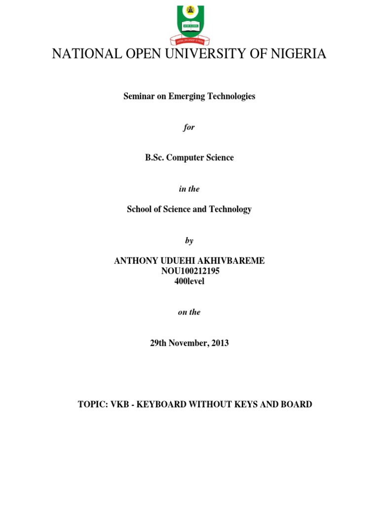 Virtual Keyboard Without Keys and Board | PDF | User Interface | Input ...