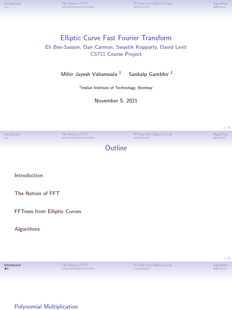 Main Handout | PDF | Fast Fourier Transform | Curve