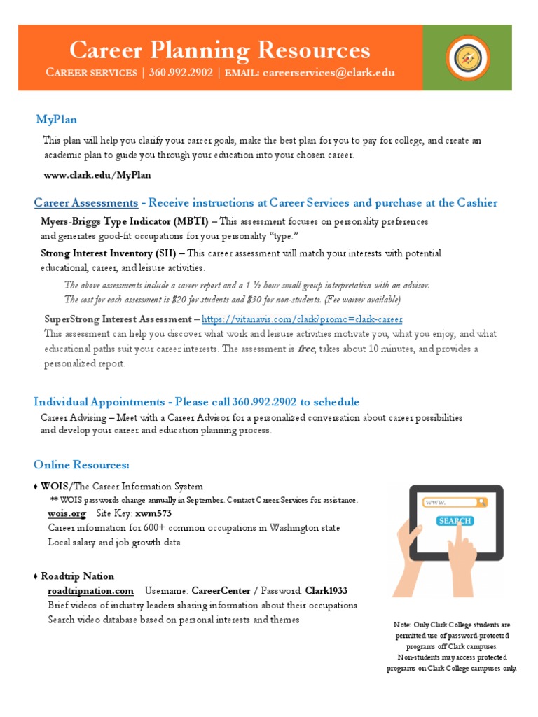 Career Planning Resources - 2021-22 | PDF | Communication