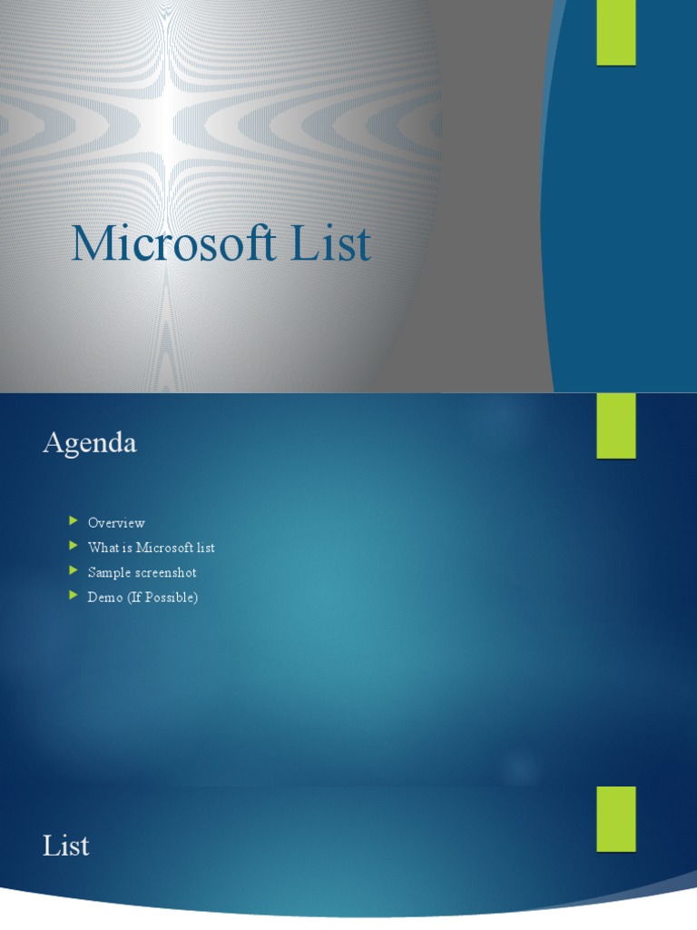 Microsoft List | PDF | Share Point | Microsoft Excel