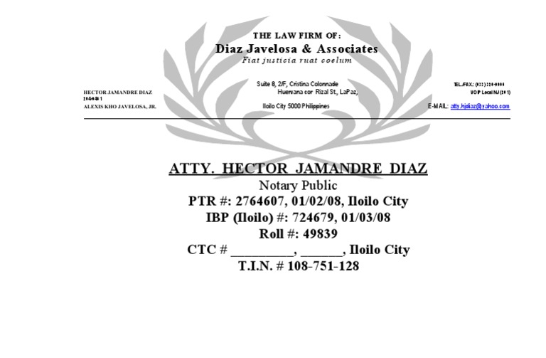 Notary Services by Hector Jamandre | PDF