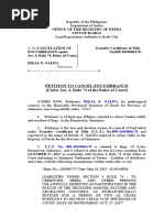 Petition to Cancel Encumbrance Sec 4 Rule 74 | PDF | Finance & Money ...