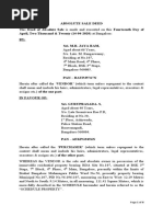 Agreement To Sale (Banakhat) | PDF | Deed | Guarantee